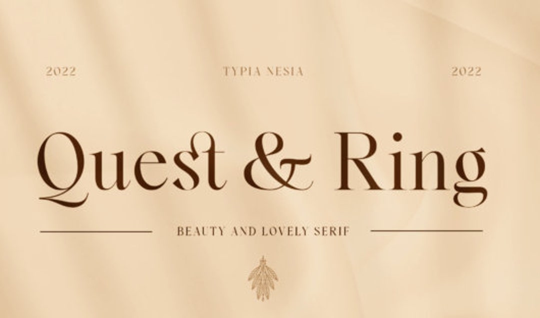 Quest and Ring Font, Handwritten Fonts, Stylish Font, Calligraphy Fonts ...