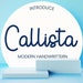 Callista Font, Elegant Font, Calligraphy Font, Modern Font, Commercial ...