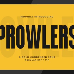 Prowlers Font, Elegant Font, Calligraphy Font, Modern Font, Commercial ...