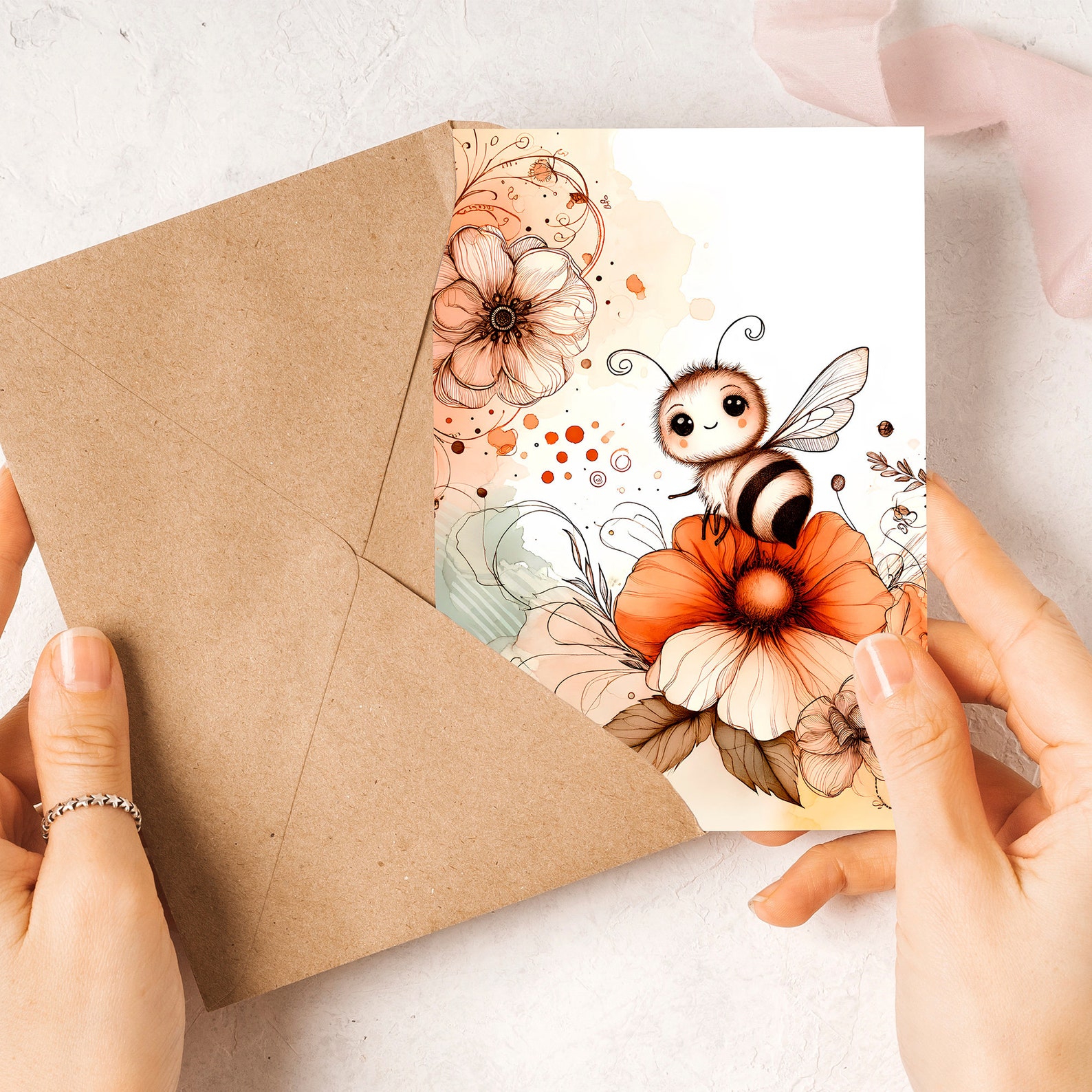 Bee Birthday Card Printable Happy Birthday Card for Kids Cute Animal ...