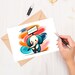Good Luck Card Printable Greeting Cards Elephant Card Animal Card New ...
