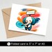 Good Luck Card Printable Greeting Cards Elephant Card Animal Card New ...