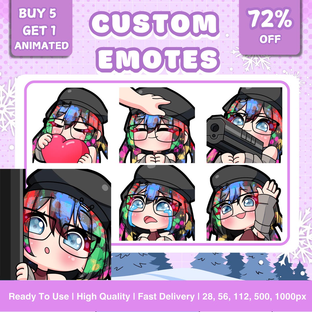 Custom Twitch Emotes | Emotes | Twitch Emotes | Custom GIF Emotes | YCH ...
