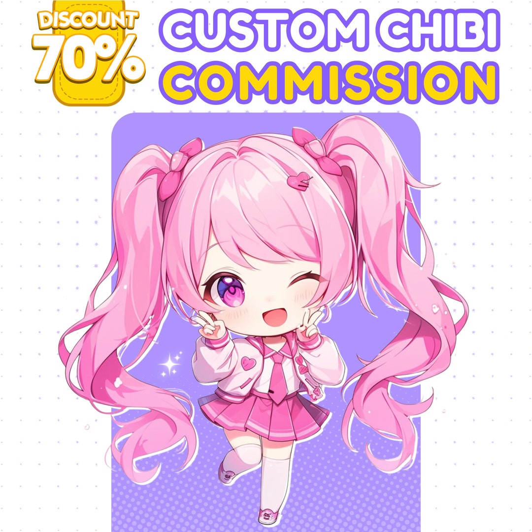 Custom Chibi Anime Chibi Character Chibi Logo Cute Chibi Chibi Emotes ...