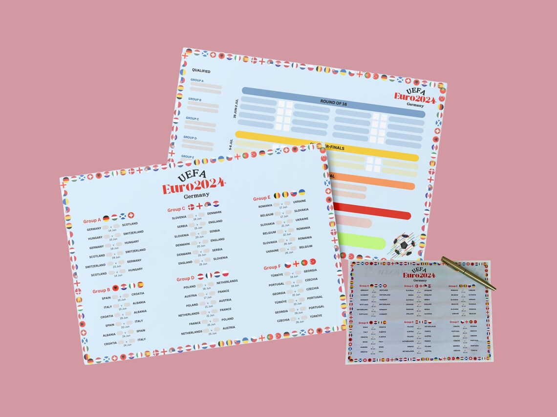 UEFA Euro 2024 Chart, Euro 2024 Fixtures and Schedule, Euro Football ...