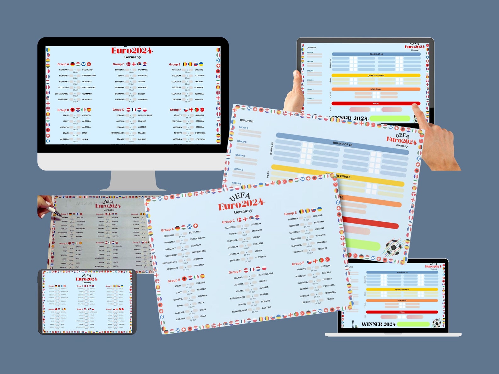 UEFA Euro 2024 Chart, Euro 2024 Fixtures and Schedule, Euro Football ...
