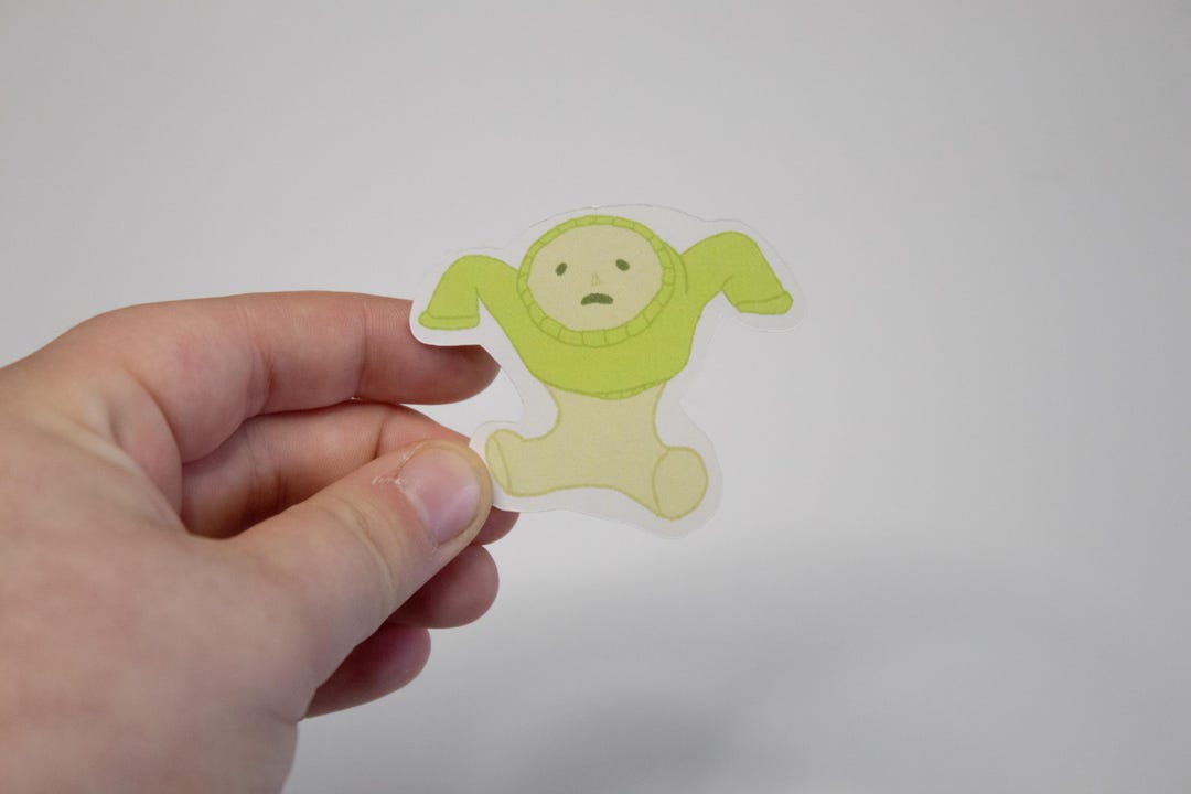 Smiski Getting Dressed Sticker - Etsy