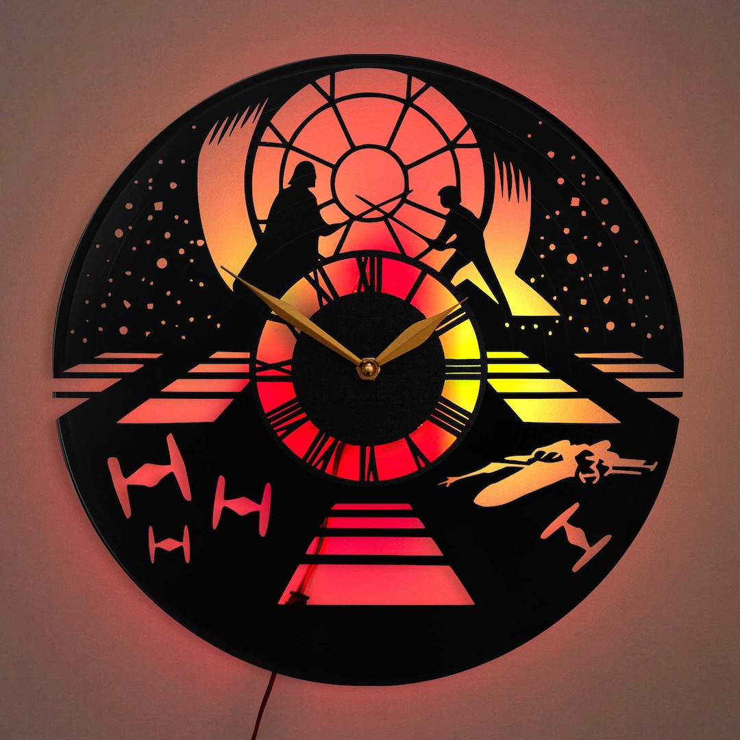 Star Wars Clock, Starwars Gifts for Men, Unique Gifts for Him, Star ...
