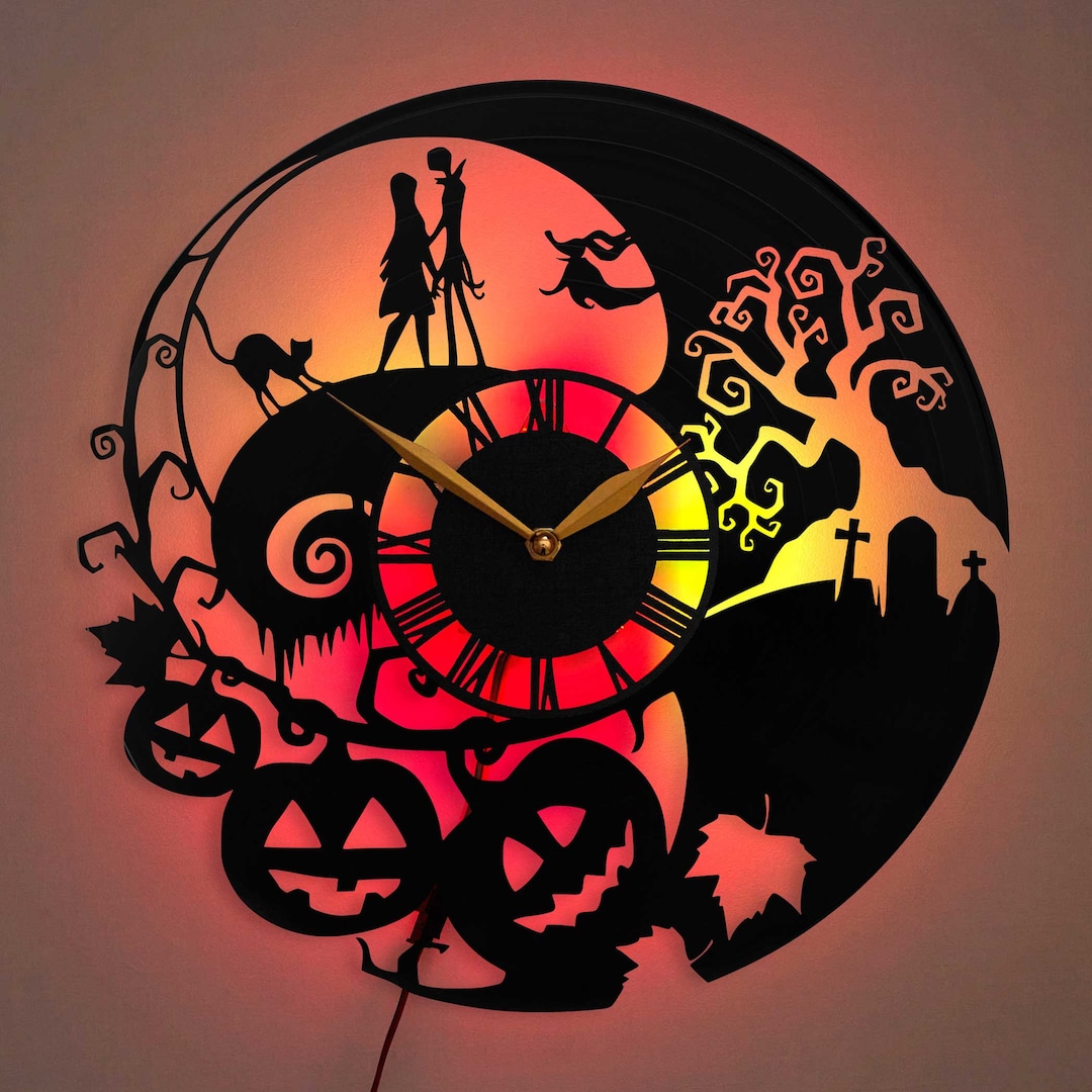 Nightmare Before Christmas Clock, Nightmare Before Christamass Decor ...