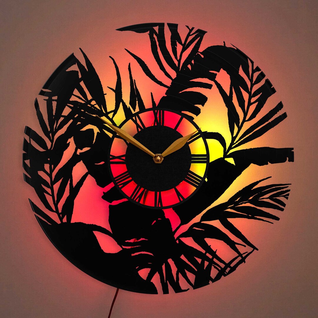 Palm Tree Clock Beach Clock - Etsy