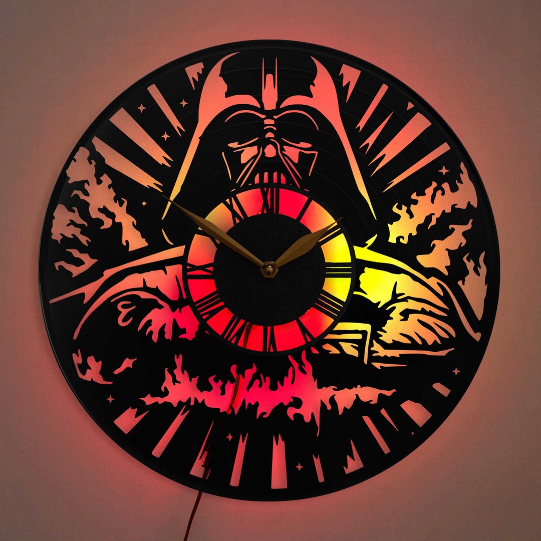 Darth Vader Clock, Star Wars Clock, Starwars Gifts for Men, Unique Gifts for Him, Star Wars ...