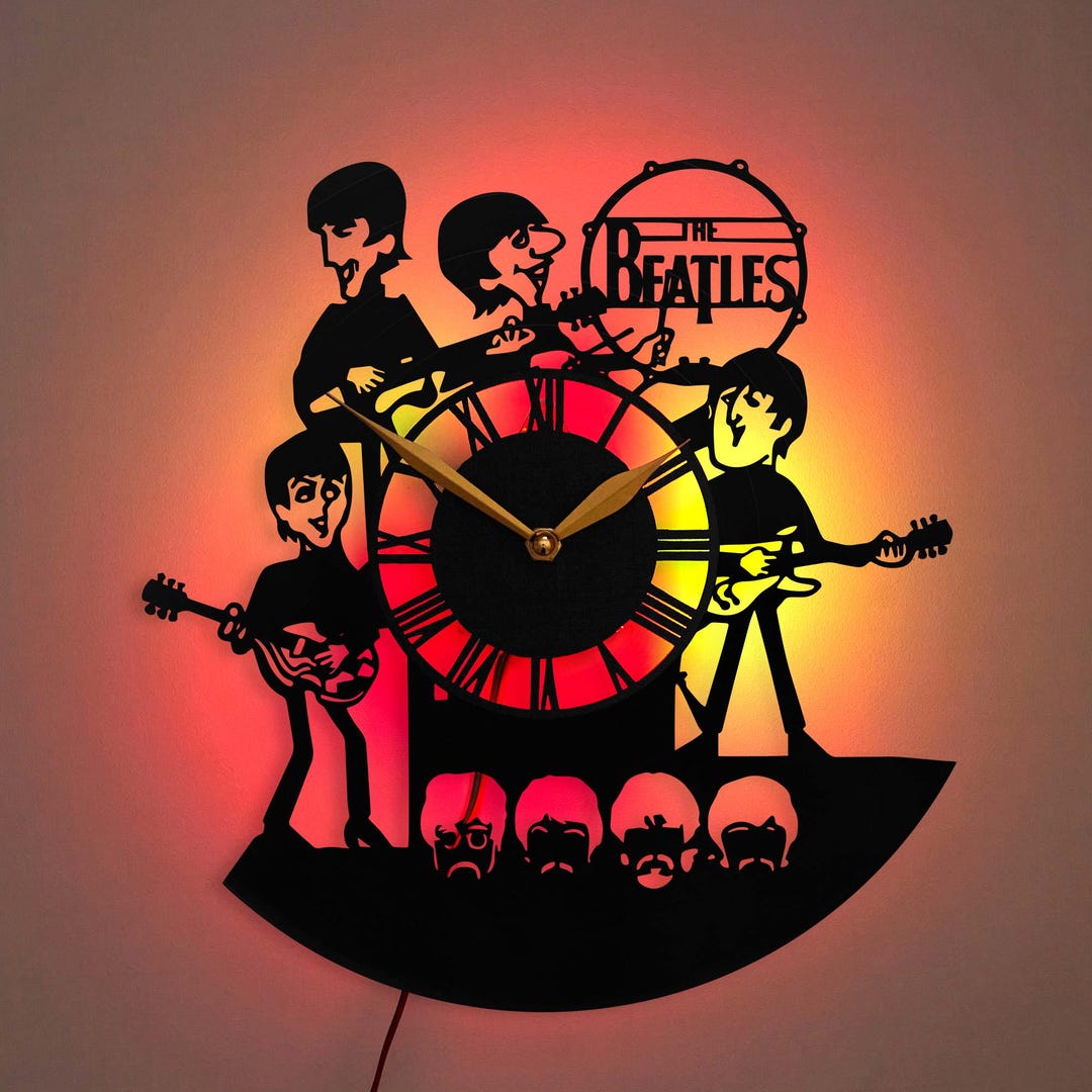 Beatles Wall Clock, Beatles Gift, Beatles Decor - Etsy