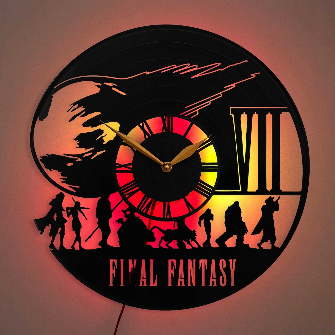 Fantasy VII Clock, Sephiroth Wall Clock, Ff7, Final 7, Gift Idea - Etsy