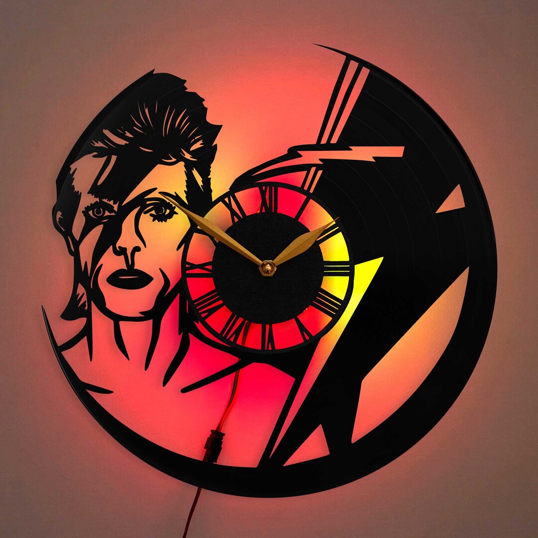 David Bowie Clock, David Bowie Wall Decor - Etsy