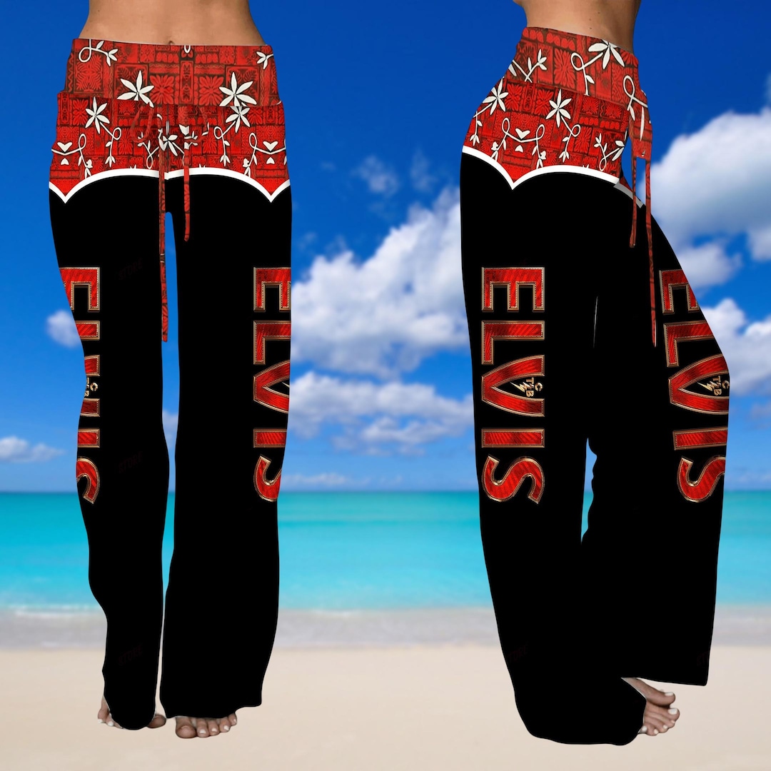 Elvis Presley Women's High-waisted Straight-leg Trousers, Elvis Pajamas ...