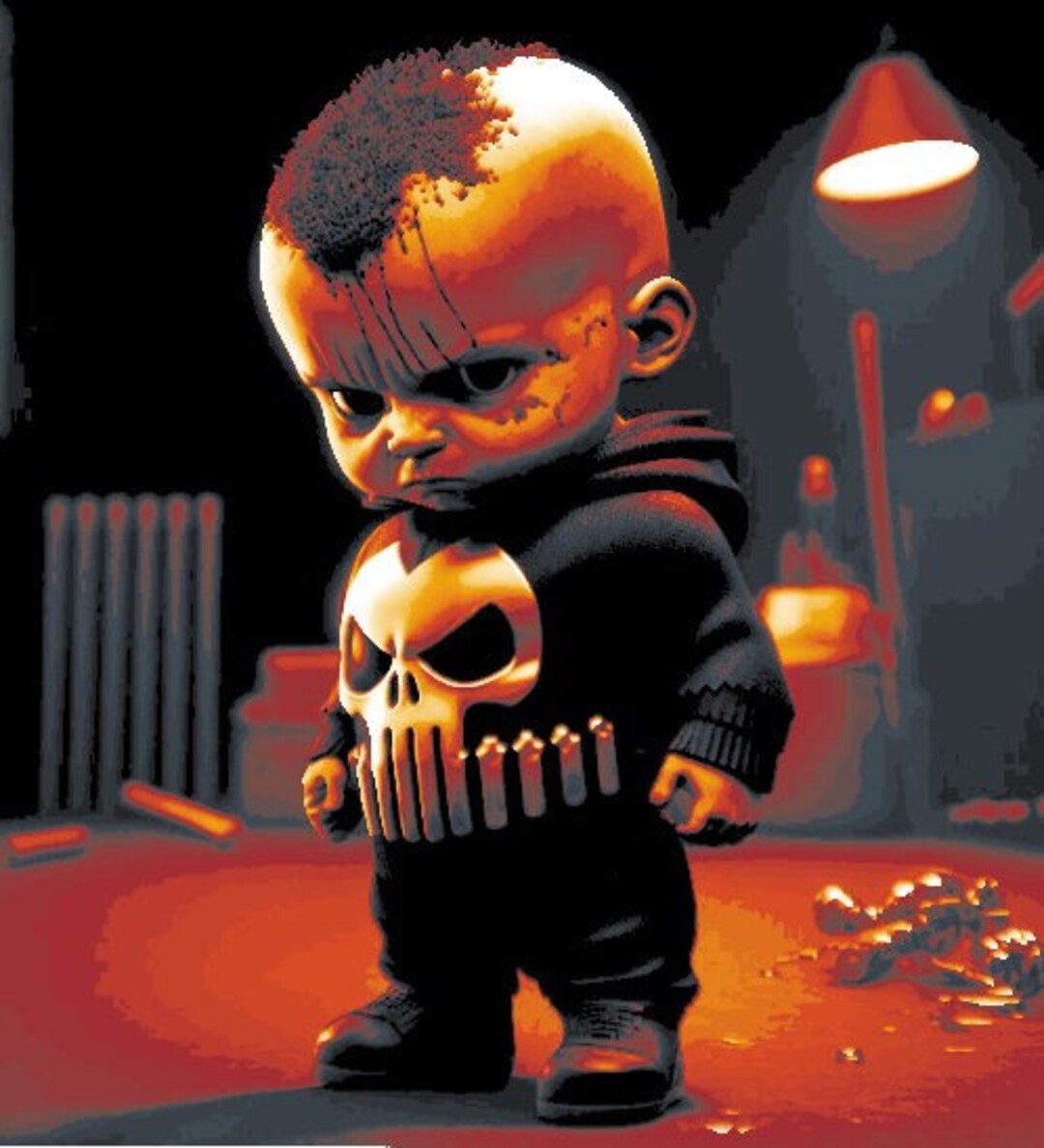 Baby Punisher 3d Print Stl Digital File - Etsy