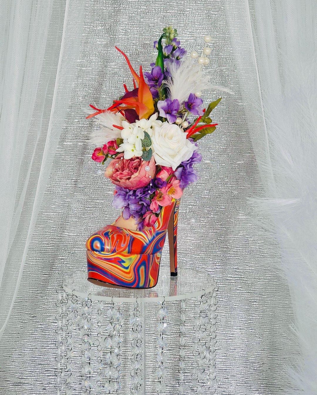 High Heel Centerpiece “BIRD OF PARADISE “ - Etsy
