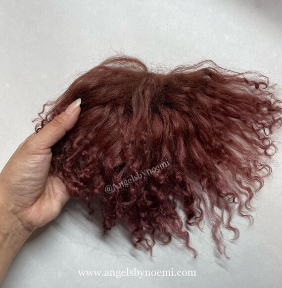 Tibetan Lamb Hair Red Hair RE Pelt Piece Lambs Looks - Etsy