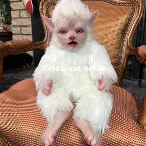 Made to Order "albino Fabio" Cuddle Body Silicone Werewolf Baby ...