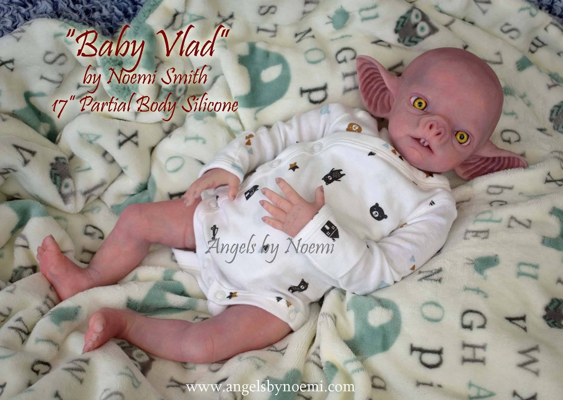 Made by Artist Vlad Silicone Baby Doll Baby Boy Vampire Preemie 17 ...
