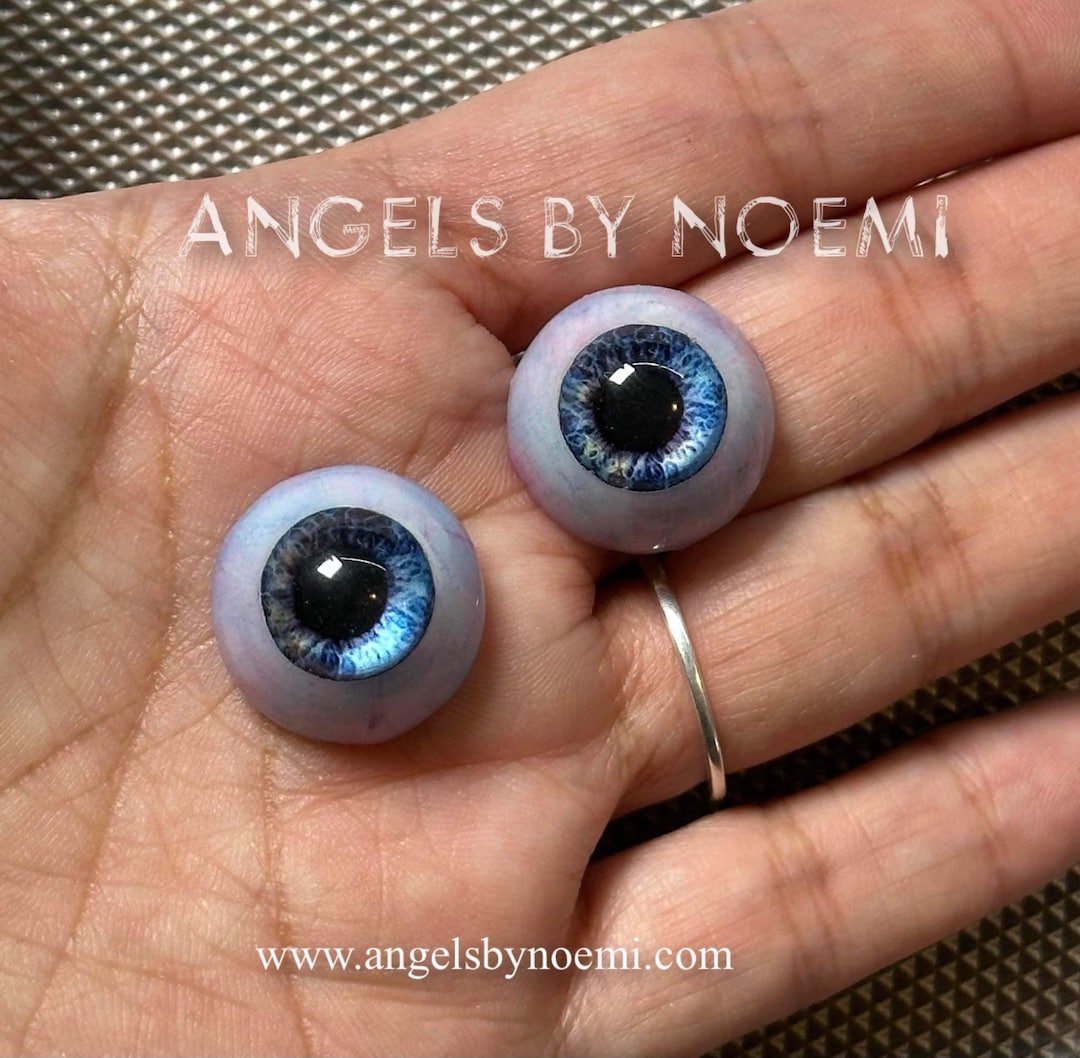 Blue Large Pupil 18B1 Hand Made Resin Eyes 18mm Lifelike Acrylic Eyes ...