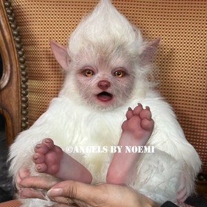 Made to Order "albino Fabio" Cuddle Body Silicone Werewolf Baby ...