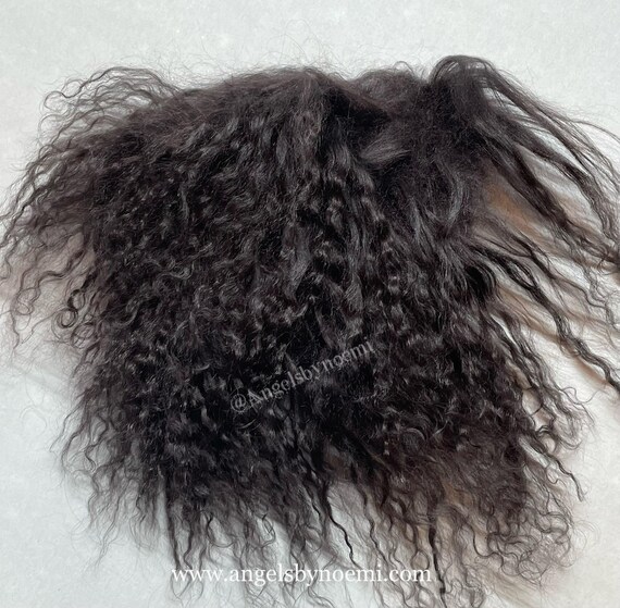 Tibetan Lamb Hair Dark Brown DB Pelt Piece Lambs Looks - Etsy