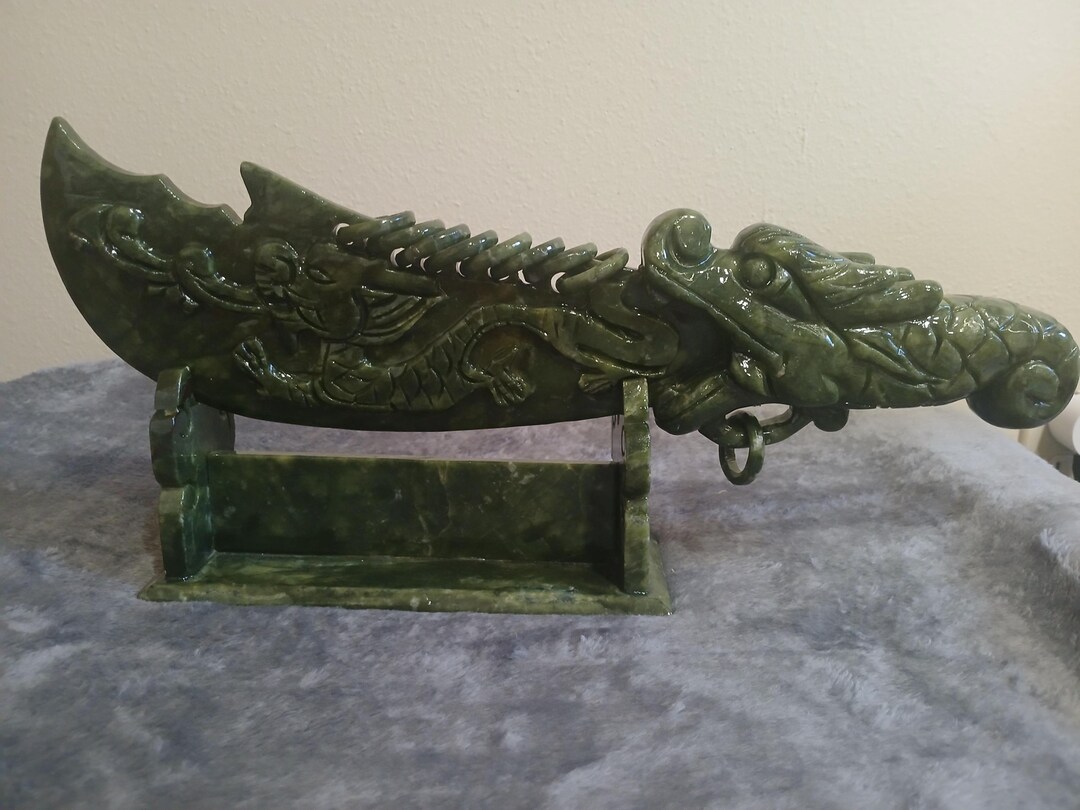 Green Jade Dragon Sword - Etsy