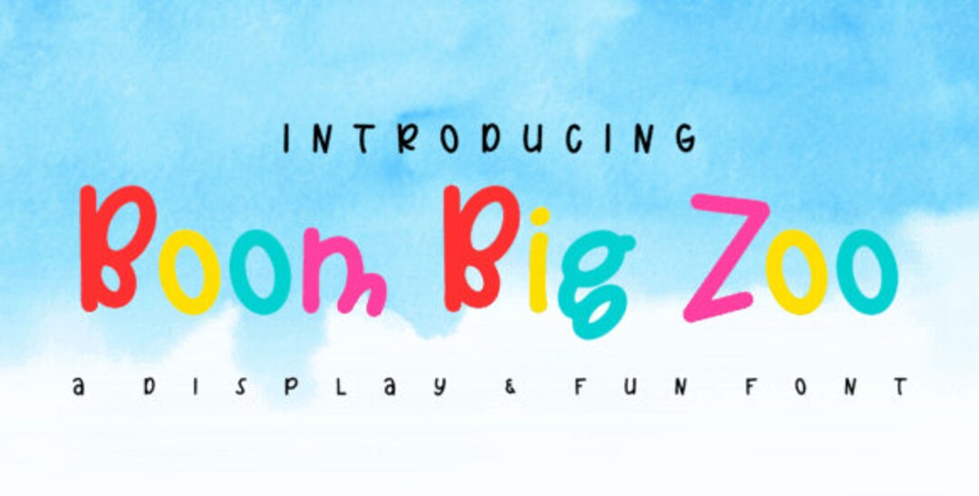 Boom Big Zoo Font, Modern Font, Calligraphy Font, Wedding Font, Retro ...