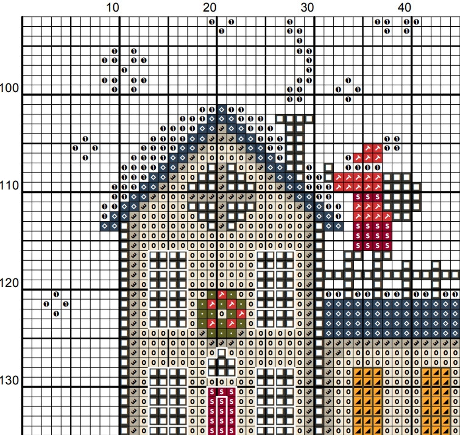 Village Cross Stitch Pattern Houses PDF Summer Season Rustic Houses ...
