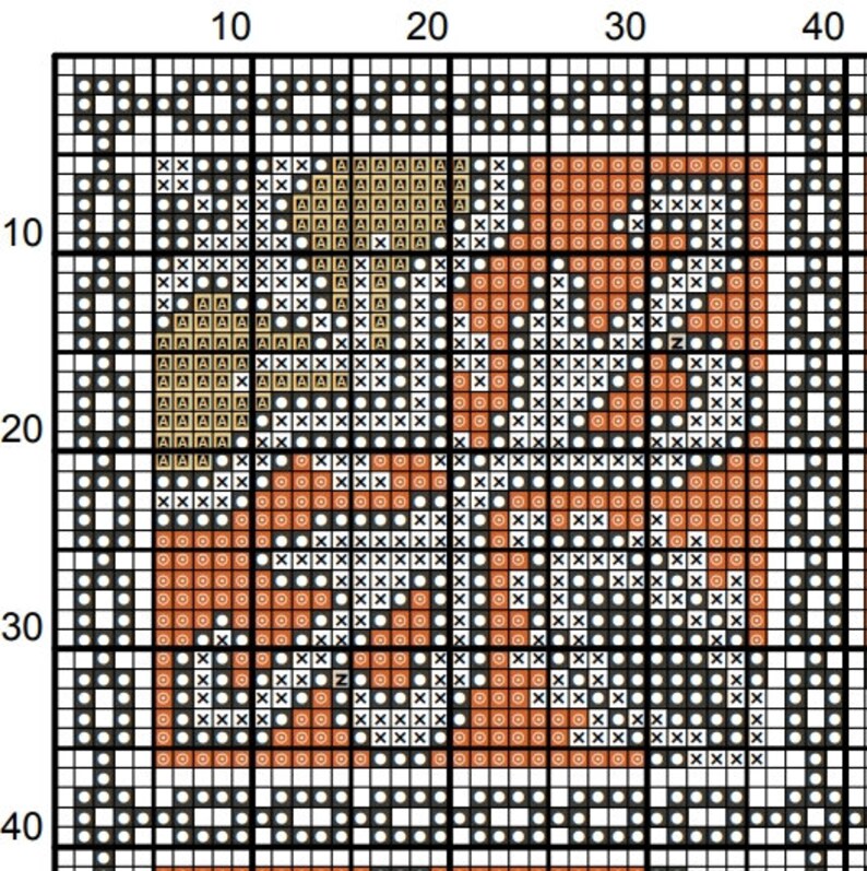 Cross Stitch Pattern Red Sampler Quaker Ornament Folk Art Squares Tiled ...