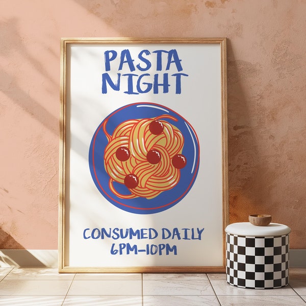 Pasta Poster - Etsy