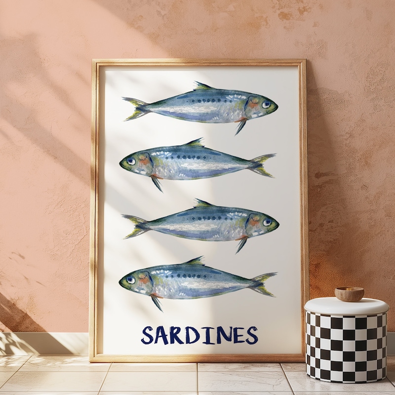 Sardine Print - Etsy UK