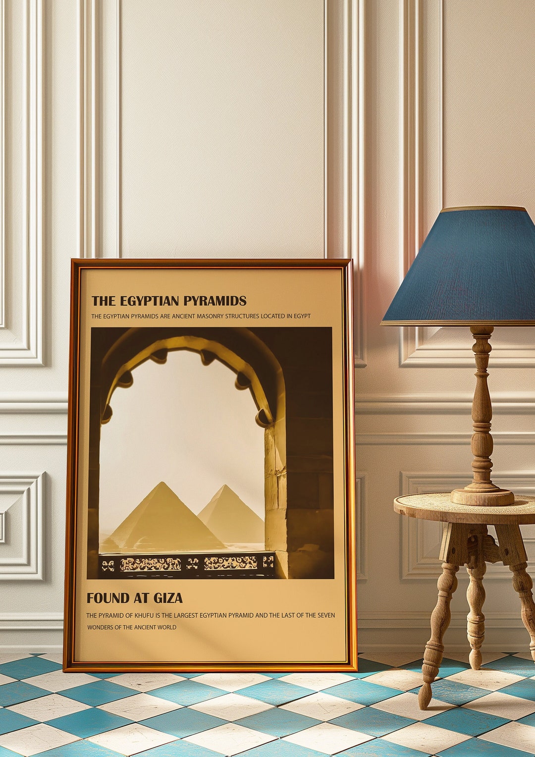 Egyptian Pyramids Wall Art, Pyramids of Giza, Egypt, Instant Download ...