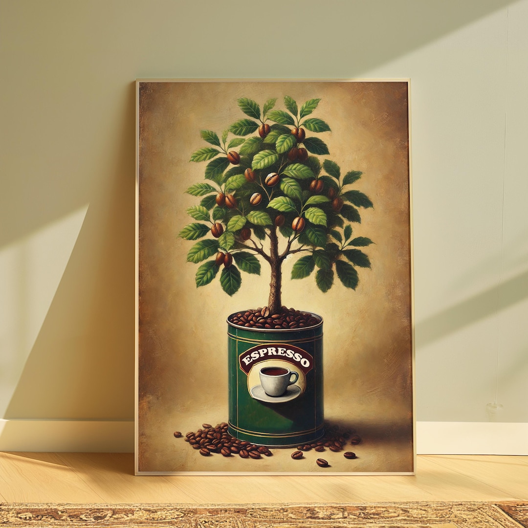 Coffee Tree Print, Espresso Print, Italian Espresso Print, Coffee Wall ...