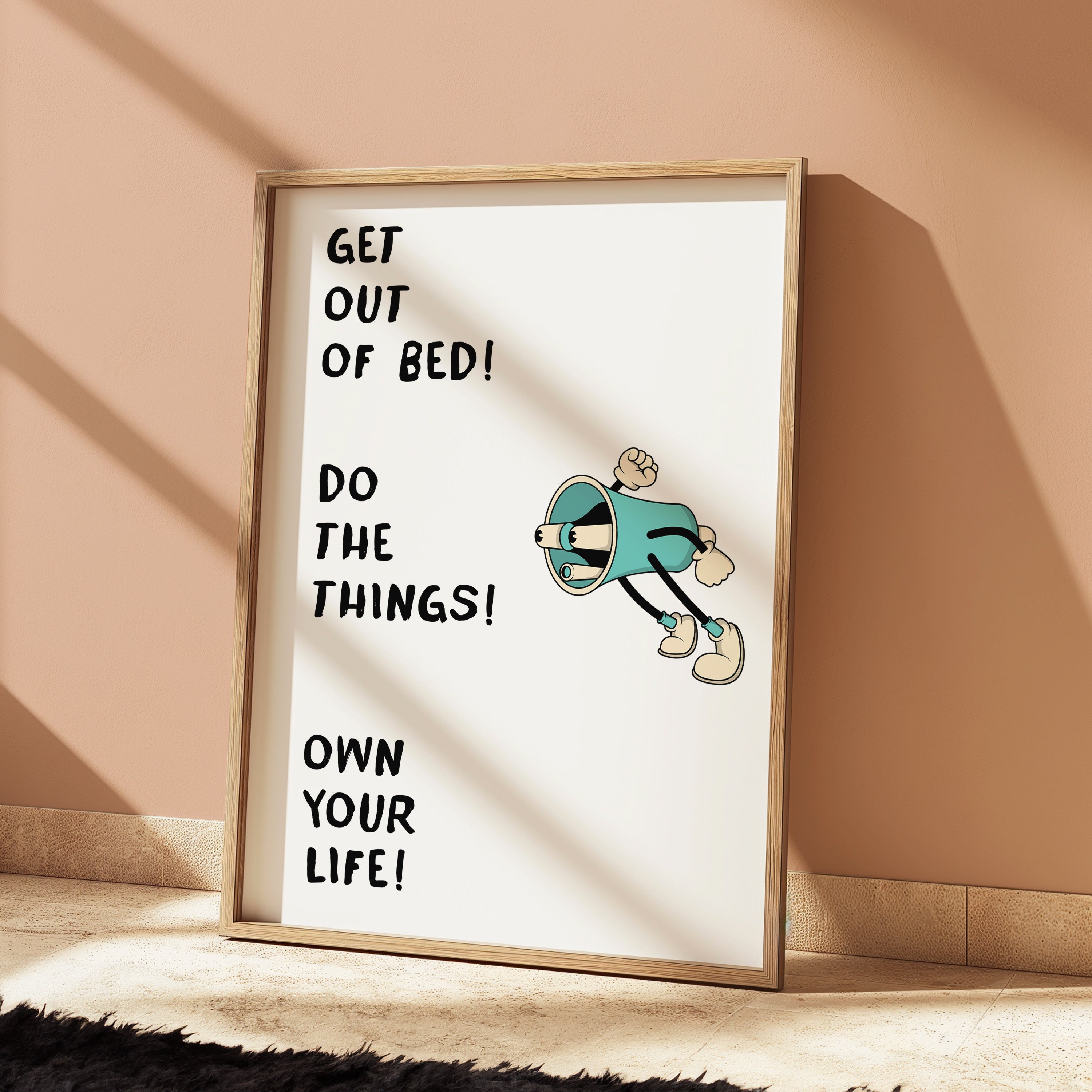 Retro Wall Art, Quote Art Print, Trendy Wall Art, Dorm Room Decor ...