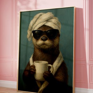 Otter Print, Otter Poster,maximalist Wall Art,trendy Wall Art ...
