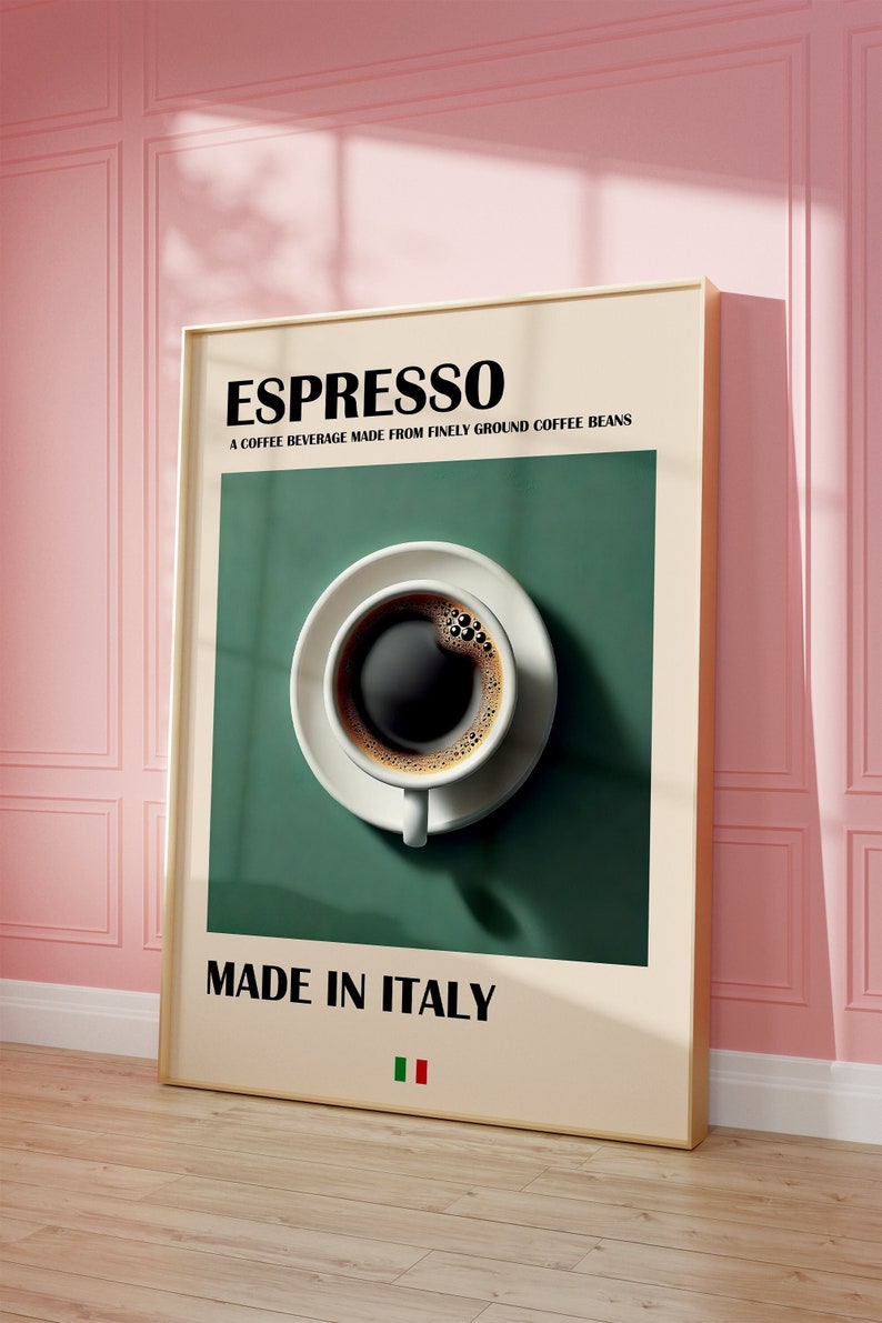 Coffee Print, Italian Espresso Digital Print, Coffee Wall Art, Trendy ...