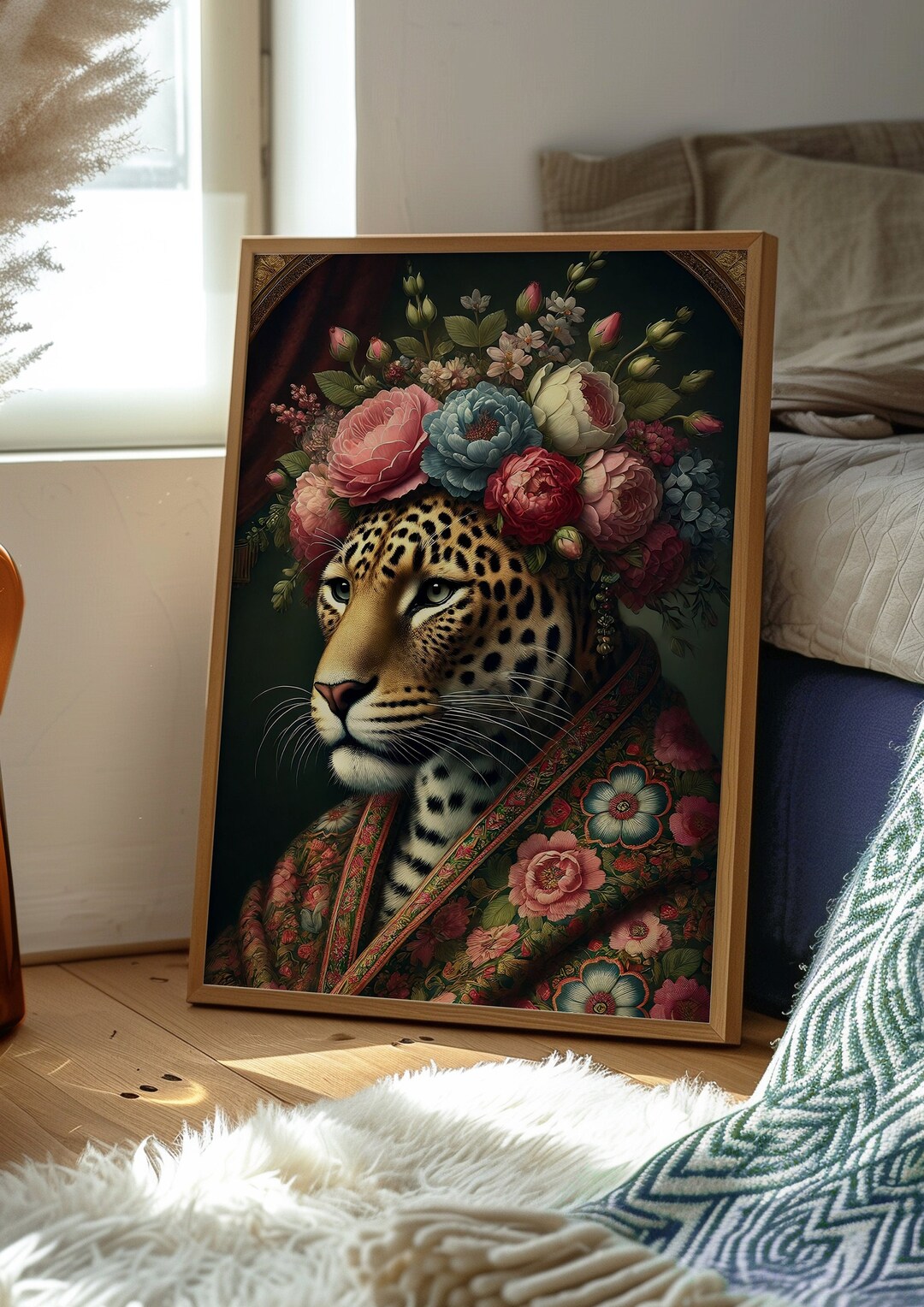 Cheetah Wall Art, Maximalist Leopard Art Print , Cheetah Poster, Trendy ...
