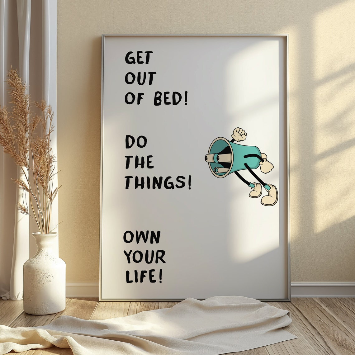 Retro Wall Art, Quote Art Print, Trendy Wall Art, Dorm Room Decor ...