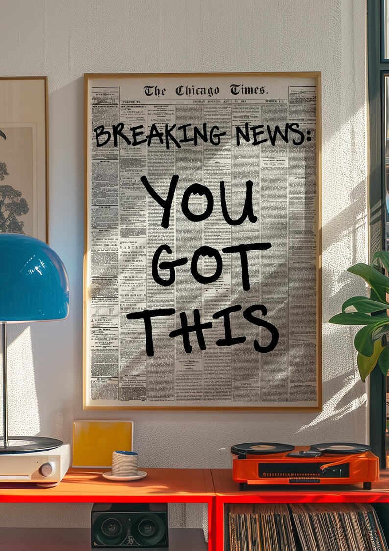 You Got This Digital Print, Inspirational Art Poster, Typography Prints ...