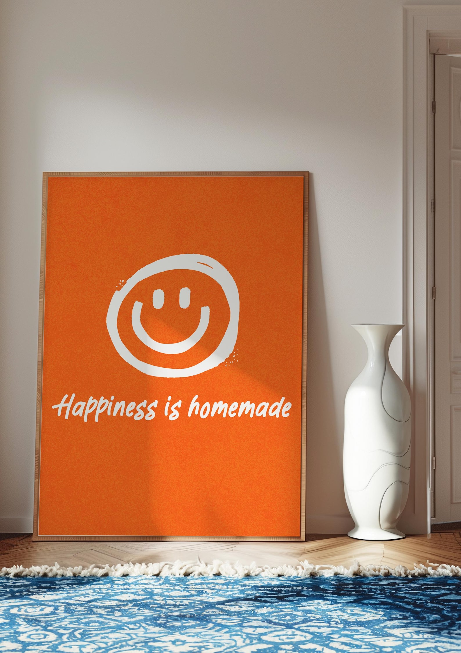 Happiness is Homemade Print, Quotes Poster, Maximalist Wall Art, Trendy ...