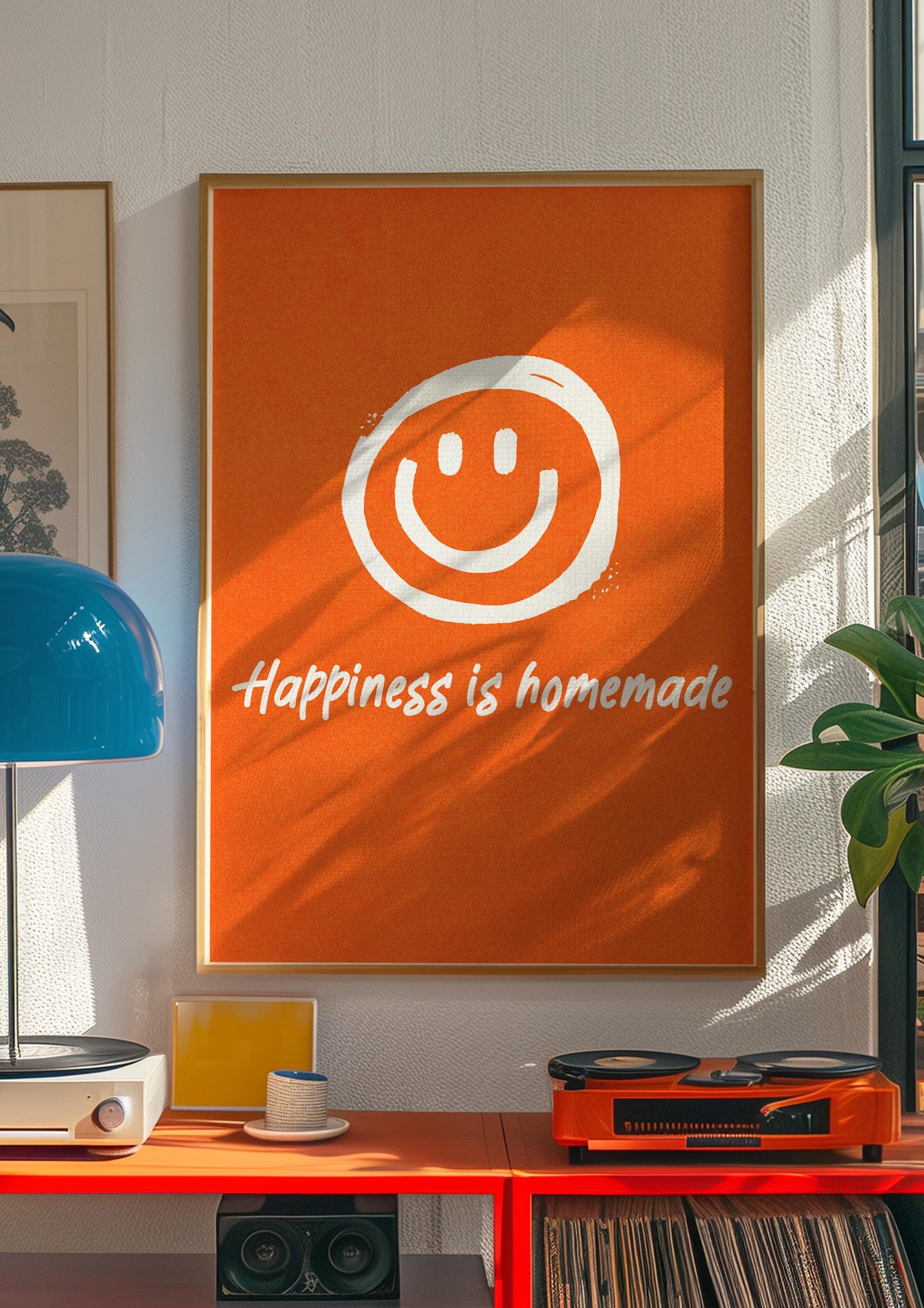 Happiness is Homemade Print, Quotes Poster, Maximalist Wall Art, Trendy ...