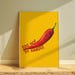 Too Hot to Handle Print, Chili Pepper Poster, Red Wall Art, Trending ...
