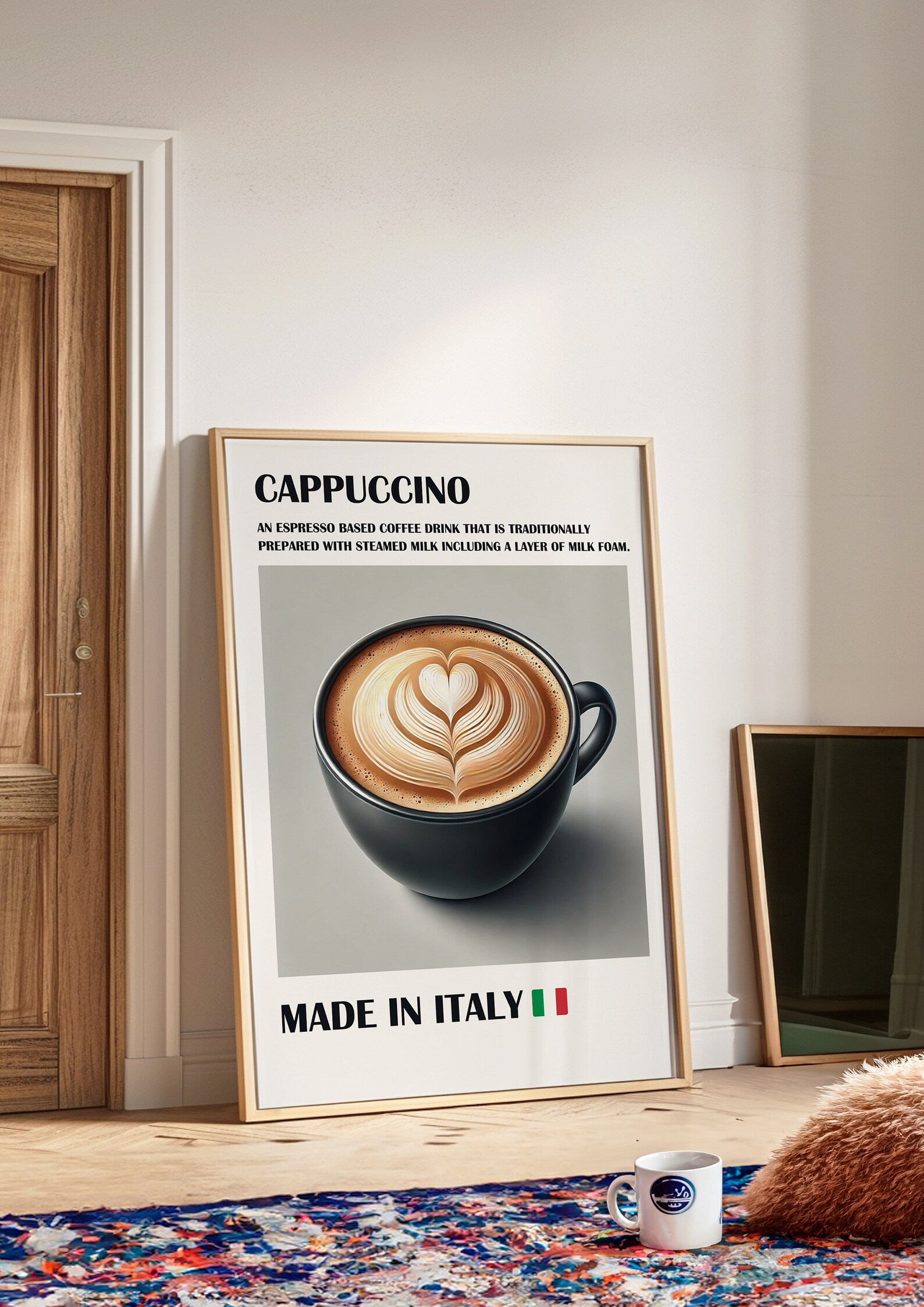 Coffee Print, Italian Cappuccino Digital Print, Cappuccino Wall Art ...