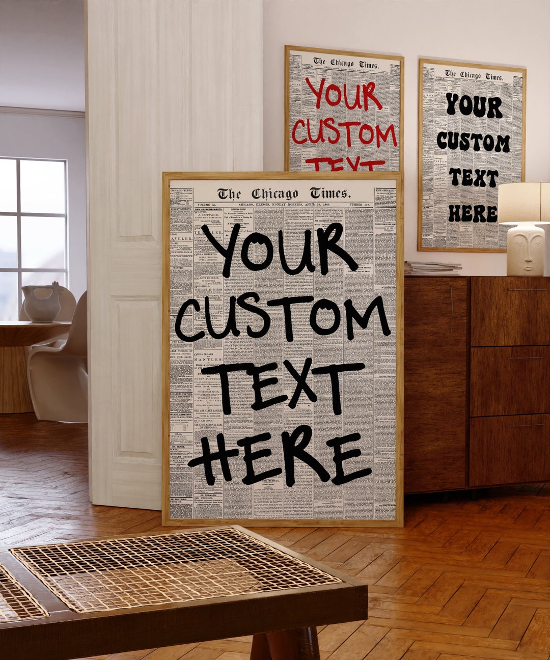 Custom Newspaper Print, Custom Poster, New York News, Trendy Wall Art ...
