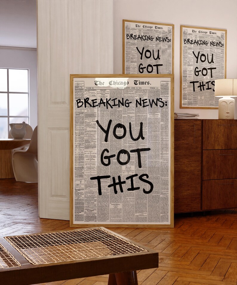 You Got This Digital Print, Inspirational Art Poster, Typography Prints ...