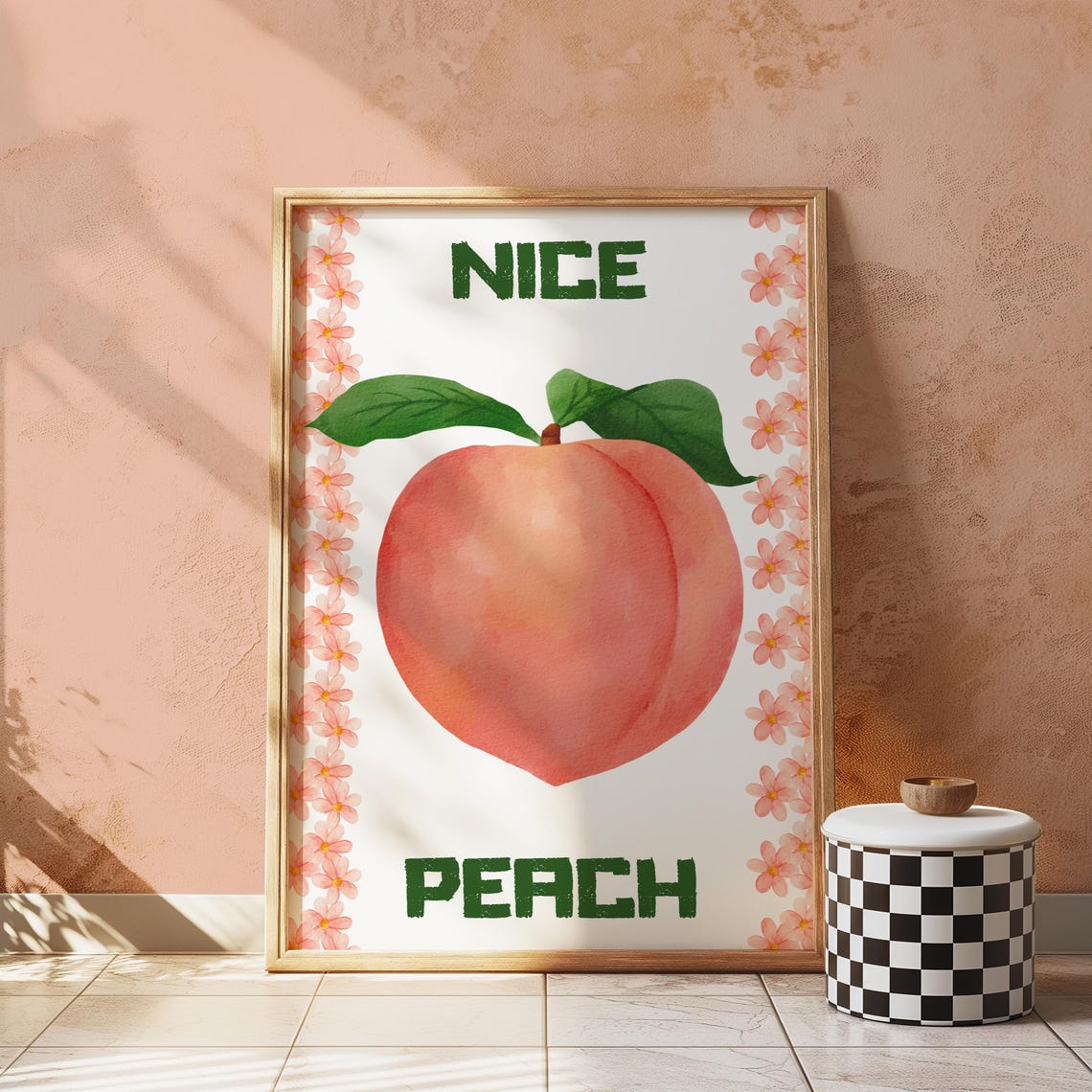 Nice Bum Art Print, Nice Peach Wall Art, Magazine Cover Aesthetic ...