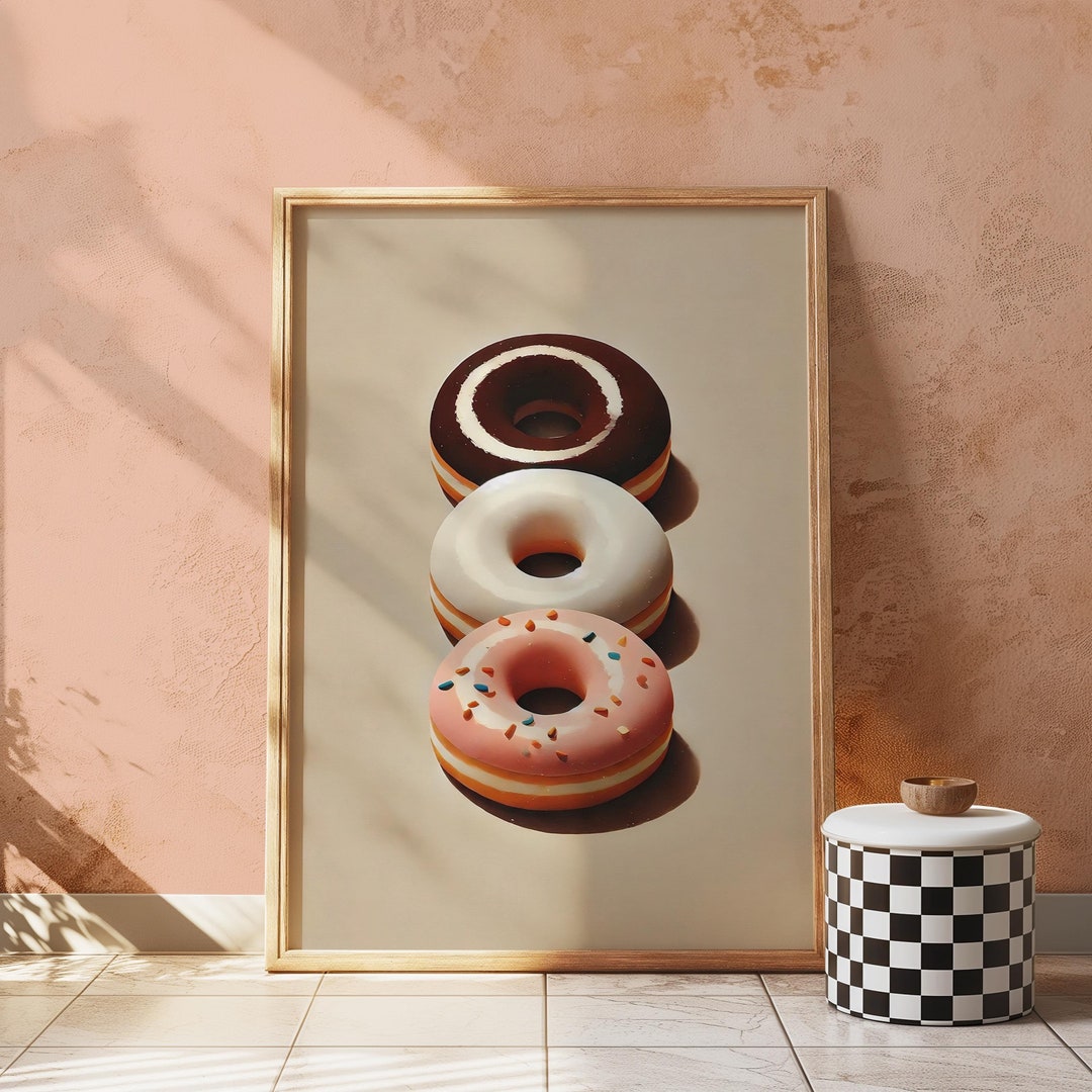 Donut Wall Decor, Donut Shop Decor, Donut Food Wall Art, Kitchen Wall ...