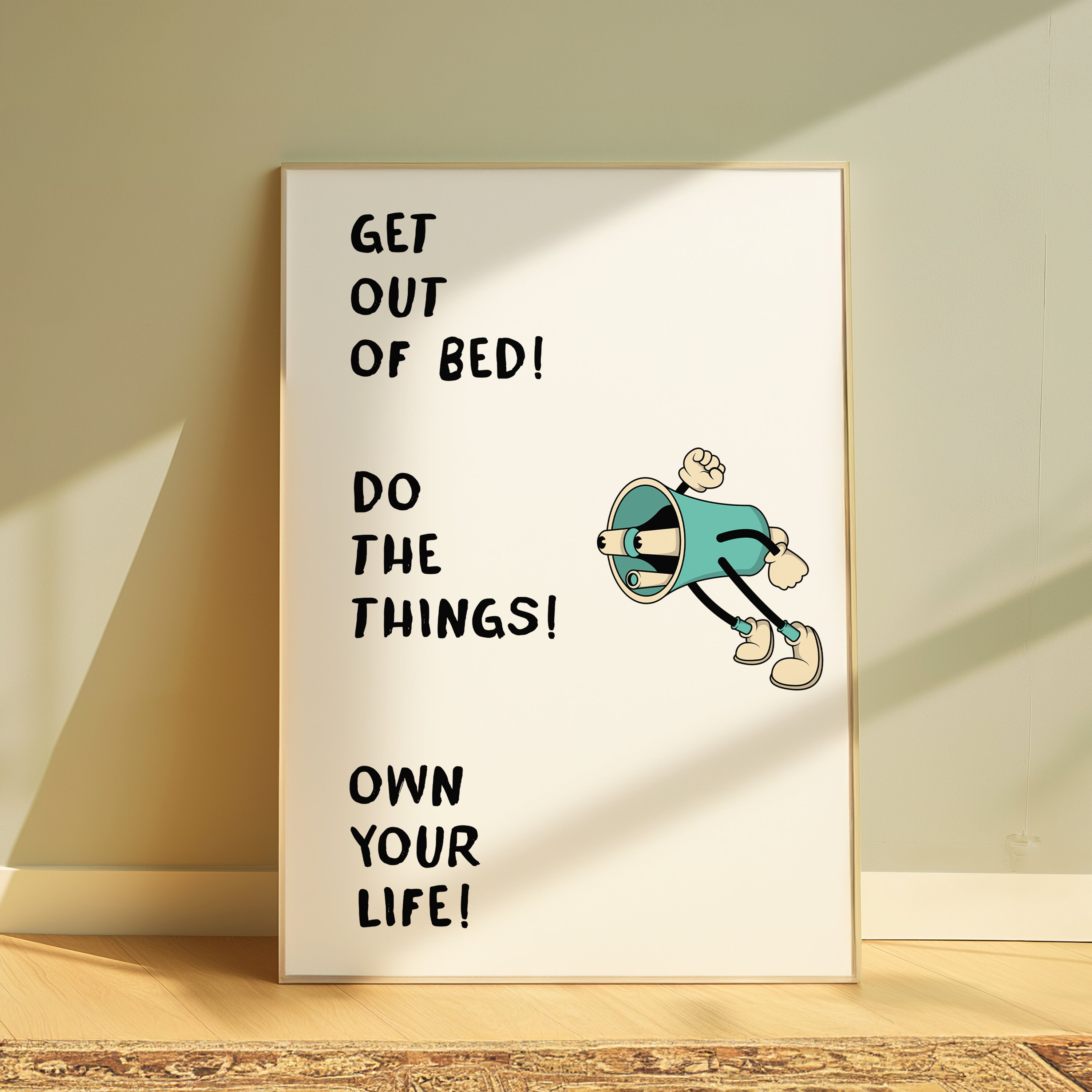Retro Wall Art, Quote Art Print, Trendy Wall Art, Dorm Room Decor ...